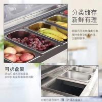 China Single Door Super Performance Salad Bar Pizza Prep Table Refrigerator with Low Investment for sale