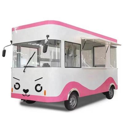 China Multifunctional Electric Four-Wheel Food Truck for Cold Drinks Milk Tea and Ice Cream for sale