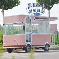 China Multifunctional Electric Four-Wheel Food Truck for Cold Drinks Milk Tea and Ice Cream for sale