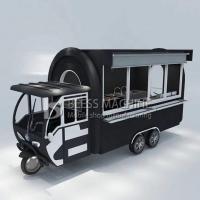 China Customizable 2022 Home Food Tricycle Cart Made of Carved Metal Plate and Stainless Steel for sale