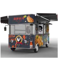 China Food Stand Cart with Double Side Open Windows Long Working Life and Guarantee for sale