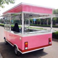 China Fiber Glass Stainless Steel Food Truck Trailer BLS-125A Customized Power for sale