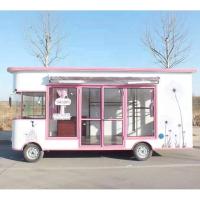 China Domestic Village Active Demand 600kg Fiber Glass Stainless Steel Shawarma Food Cart for sale