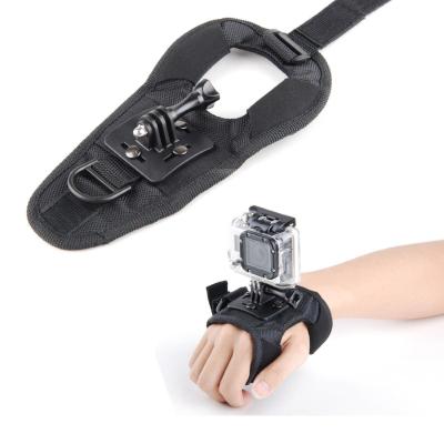China Black Action Camera Wrist Mount with Glove Wrist Strap Gopro Accessories Kit for sale