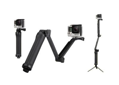 China 3 Way Arm Tripod Monopod Camera Selfie Stick Adjustable Bracket Hand Grip for GoPro Hero 4 for sale