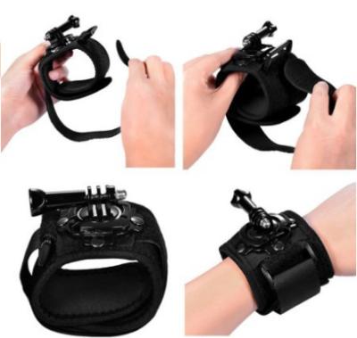 China Action Camera 360 Degree Rotation Camera Wrist Strap Mount for Gopro HERO 4S/4/3+/3/2/1 for sale