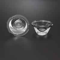 China Wall Washer LED Lens with 15 Degree Narrow Viewing Angle PMMA Material and 93% Efficiency for COB LEDs for sale