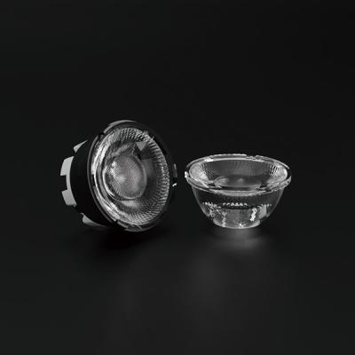China 50° Viewing Angle COB Lens with PMMA Material and 93% Efficiency for Spot and Tracking Lights for sale