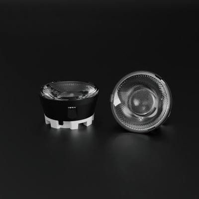 China 10 Degree Narrow Viewing Angle PMMA Material COB LED Lens with 93% Efficiency for Hotel Down Light for sale