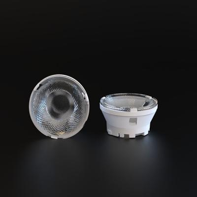 China PMMA Smart Control TIR Lens with 50 Degree Beam Angle and 93% Efficiency for RGBCW Color Mixing for sale