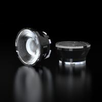 China PC Material TIR LED Lens with 60° Beam Angle and 88% Efficiency for Wall Washer Lamps for sale