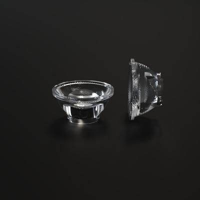 China COB LED Lens 45mm Diameter 15 Degree Beam Angle Constructed from PMMA Material Suitable for Hotel Lighting Fixtures and Indoor for sale