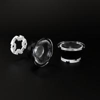 China Bridgelux Compatible 35mm COB LED Lens with 8° Smallest Beam Angle and Anti-Glare TIR Optics for sale