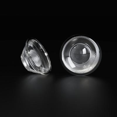 China PC Material 55° Wide Angle LED Lens with 88% Efficiency for Bridgelux COB Ceiling Lamps for sale