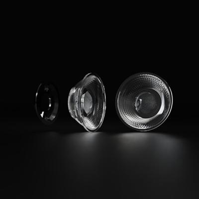 China Durable 60 Degree Low Glare LED Lens with 88% Efficiency for Bridgelux COB LED Lenses for sale