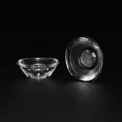 China Cree COB LED Lens with 36 Degree Beam Angle 55mm Diameter PC Material TIR Lens for Down Lights for sale