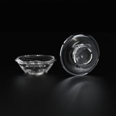 China Low Glare 50 Degree SMD LED Lens PC Material for Hotel Downlight 55mm TIR Lens for sale