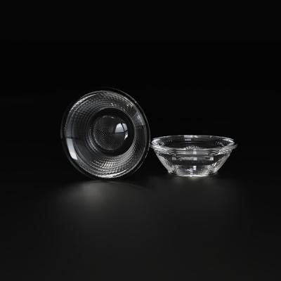China 60 Degree Wide Beam Angle SMD LED Lens for Hotel Downlight with PC Material and RoHS Certified for sale