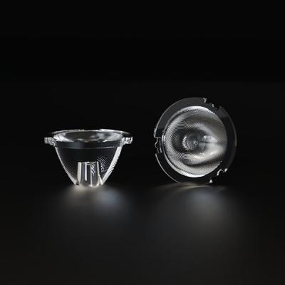 China Diameter 23mm LED Optical Lens with 24 Degree Viewing Angle and 92% Efficiency for Linear Spot Lamps for sale
