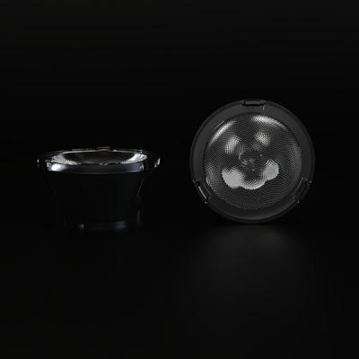 China PMMA Linear LED Spotlight Lens with 35mm Diameter, High Directionality, and 24° Viewing Angle for sale