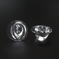 China Asymmetrical PC Material LED Lighting Lens with 88% Efficiency for COB LED Applications for sale