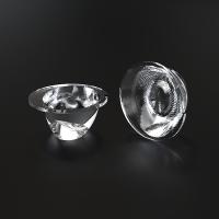 China Asymmetrical PC Material LED Lighting Lens with 88% Efficiency for COB LED Applications for sale