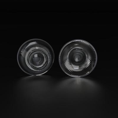 China 50° Wide Beam Angle 45mm Diameter LED Lens with 88% Efficiency for Tracking Light for sale