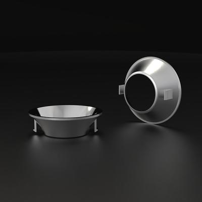 China PC Material Anti Glare LED Lamp Reflector with 49mm Diameter for Indoor Lighting for sale