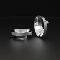 China PC Material Anti Glare LED Light Reflector with 70mm Diameter for Indoor Lighting for sale