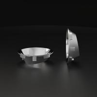 China Anti Glare PC Material Gun Black LED Light Reflector for Ceiling and Indoor Lighting for sale