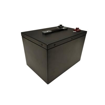 China Outdoor Solar Lifepo4 Battery Pack 12V 100Ah for Motor Homes with Grade A Lithium Cells for sale