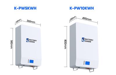 China 6000 Cycles Luxury 10kwh Power Energy Wall Lithium Battery For Solar Villa for sale