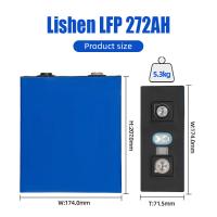 China 3.2V 272Ah Lithium Iron Phosphate Lifepo4 Battery with Screw Terminal for Solar Energy Storage for sale