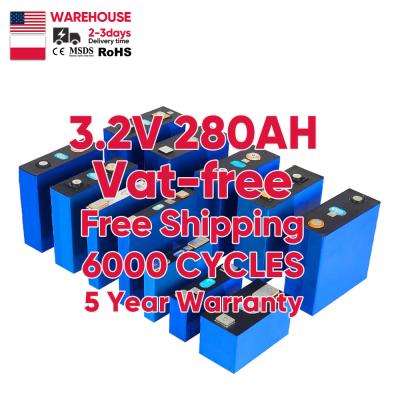 China 3.2V 280Ah Lithium Iron Phosphate Battery with Screw Terminal for Deep Cycle Applications for sale