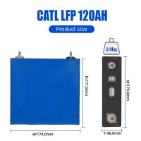 China CATL 120Ah 3.2V LiFePO4 Lithium Iron Phosphate Battery with 3500 Cycles for Solar Energy Storage for sale