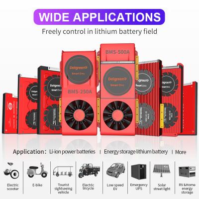 China Smart Waterproof LiFePO4 Battery Management System (BMS) 12V 250A for Electric Vehicles and Solar Storage for sale