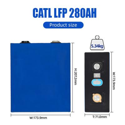 China 6000 Cycles CATL 280AH Prismatic Lithium Lifepo4 Battery for DIY Kits for sale