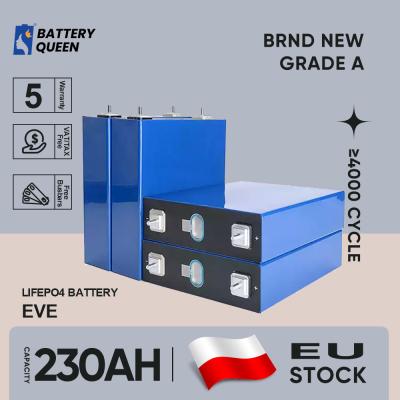 China EVE 3.2V 230Ah Lithium Ion Battery Cell with 3500 Cycles Lifepo4 Prismatic Battery Cell Poland Warehouse Stock for sale