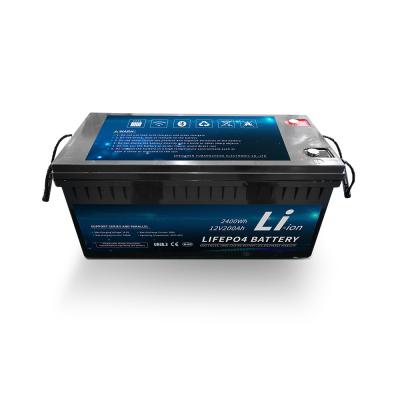 China 12.8V 200ah Lifepo4 Battery BMS Pack LCD Screen Off Grid Prismatic Lithium Battery for sale