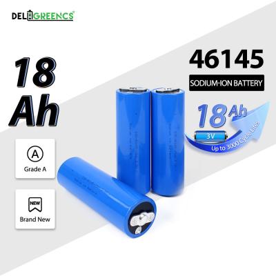 China Deligreen Grade A Sodium Ion Battery 1500mah 3500mah 10000mah 18000mah 18650 for sale