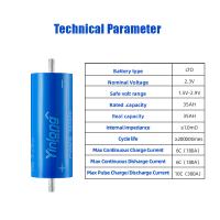 China EU warehouse Tax Free 2.3v 35ah 66160 LTO Lithium Titanate Cells  For Solar System for sale