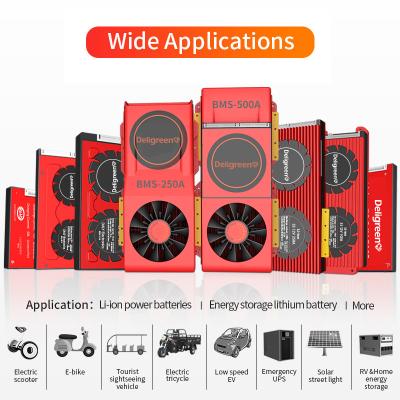 China Smart BMS with Bluetooth UART RS485 CAN for 4S to 24S Lithium Battery Packs 10A to 500A for sale