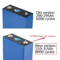 China 8000 Cycles Grade A Lifepo4 3.2v  V3 280Ah Lithium Ion Battery Prismatic Cells LF280k 280Ah for sale