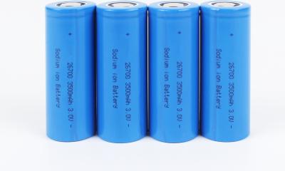 China Sodium Ion Battery 26700 3500mah Cylindrical Cell 3.5ah For Laptop Vacuum Cleaner for sale