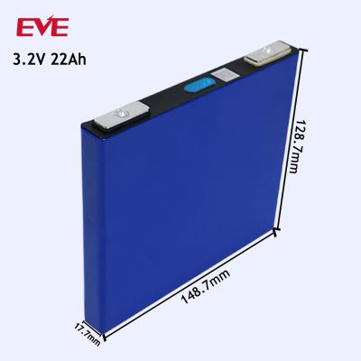 China EVE 22ah LF22K 20C High Discharge Rate Prismatic Lithium Lifepo4 Battery 4 Packs for sale