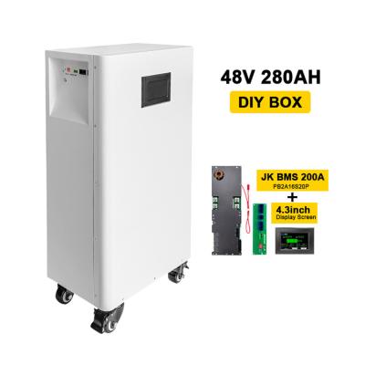 China New DIY Battery Kits 48V 15KWH Box Built In JK 200A Smart BMS PB2A16S20P Support OEM for sale