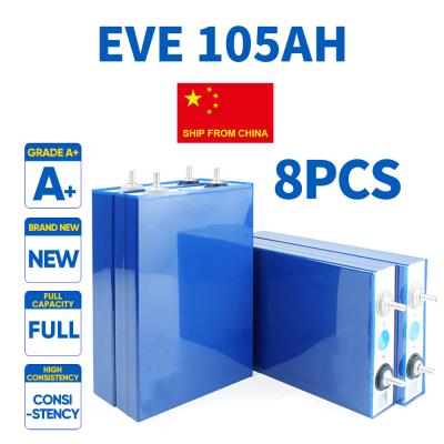 China 8pcs 3.2V 105AH LiFePo4 Battery The Perfect Solution for Ukraine's Energy Needs for sale