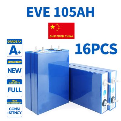 China -Ukraine Grade A 105AH LiFePo4 Battery-16pcs Ideal for Heavy-Duty Applications for sale
