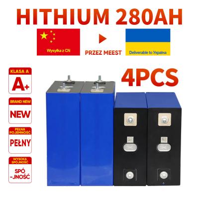 China Long-Lasting 3.2V 280AH LiFePo4 Battery-4pcs for Industrial Applications in Ukraine for sale