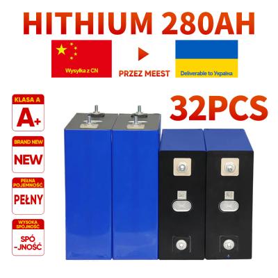 China China to Ukraine Grade A+ 3.2V 280AH LiFePo4 Battery-32pcs for sale